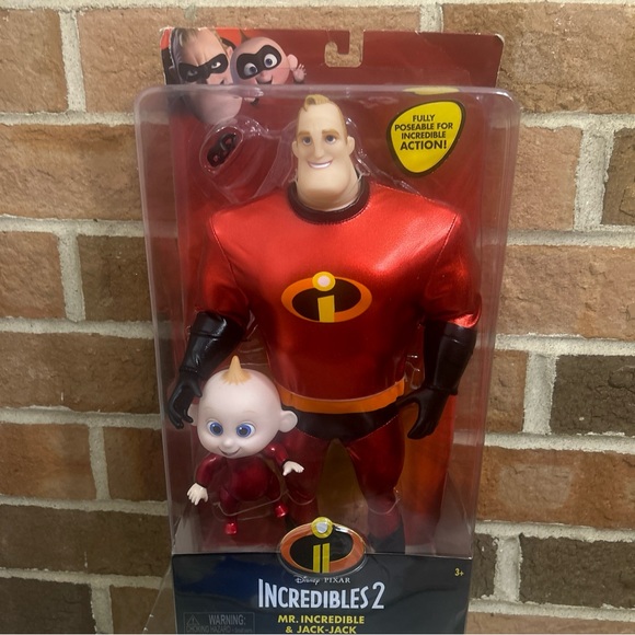 Toys | Disney Pixar Incredibles 2 Mr Incredible And Jackjack Fully Posablenew | Poshmark